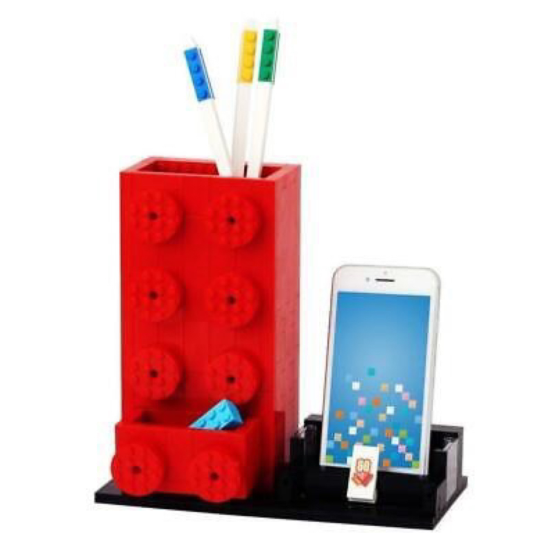 [MR BRICK] Lego brick 60th anniversary red pencil pot (new) | Shopee ...