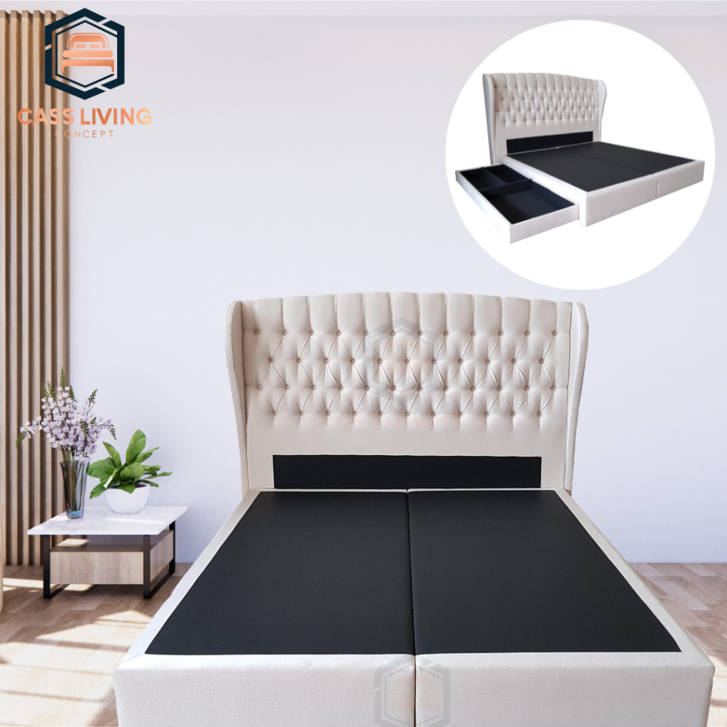 [FREE INSTALLATION+FREE SHIPPING]Drawer Storage/Headboard Bedframe ...