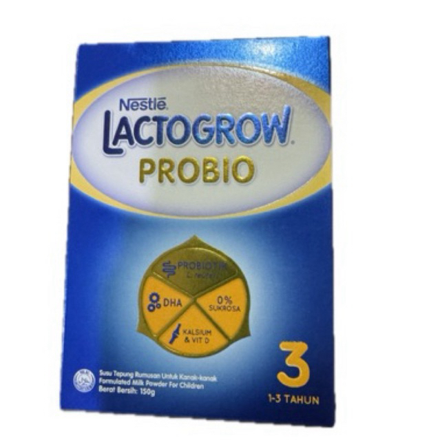 Nestle Lactogrow Probio 3 1-3 years 150g travelling pack | Shopee Malaysia