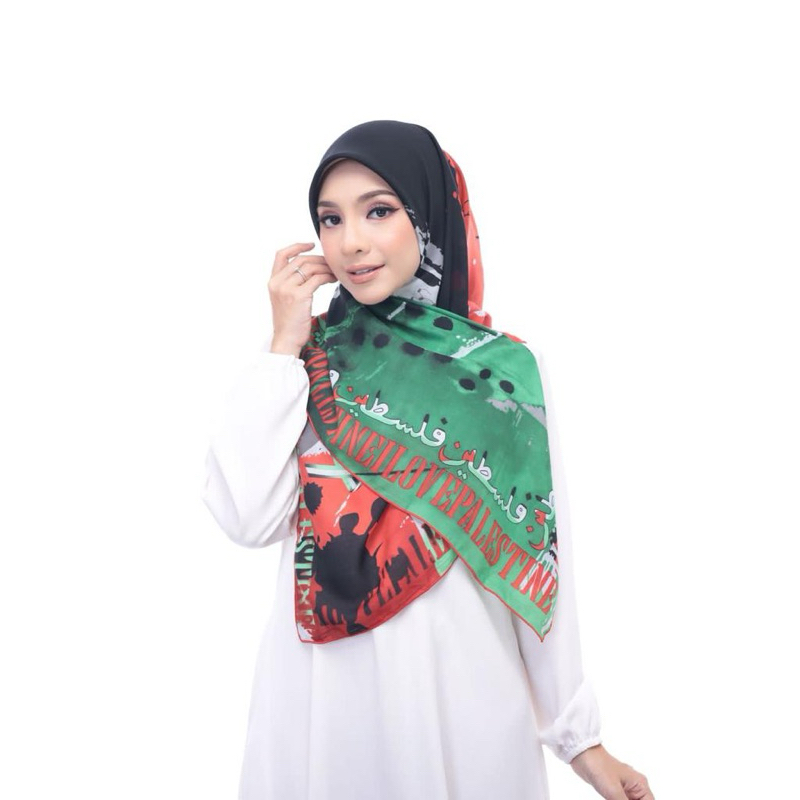 Tudung Bawal Palestin Muslimah Bidang 45 Cotton Palestine Gaza Tudong | Shopee Malaysia