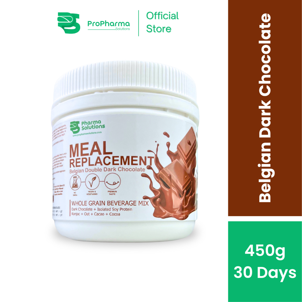 PSMR Meal Replacement propharmasolutions Belgian Double Dark Chocolate Sekat Selera Makan 450g l ...