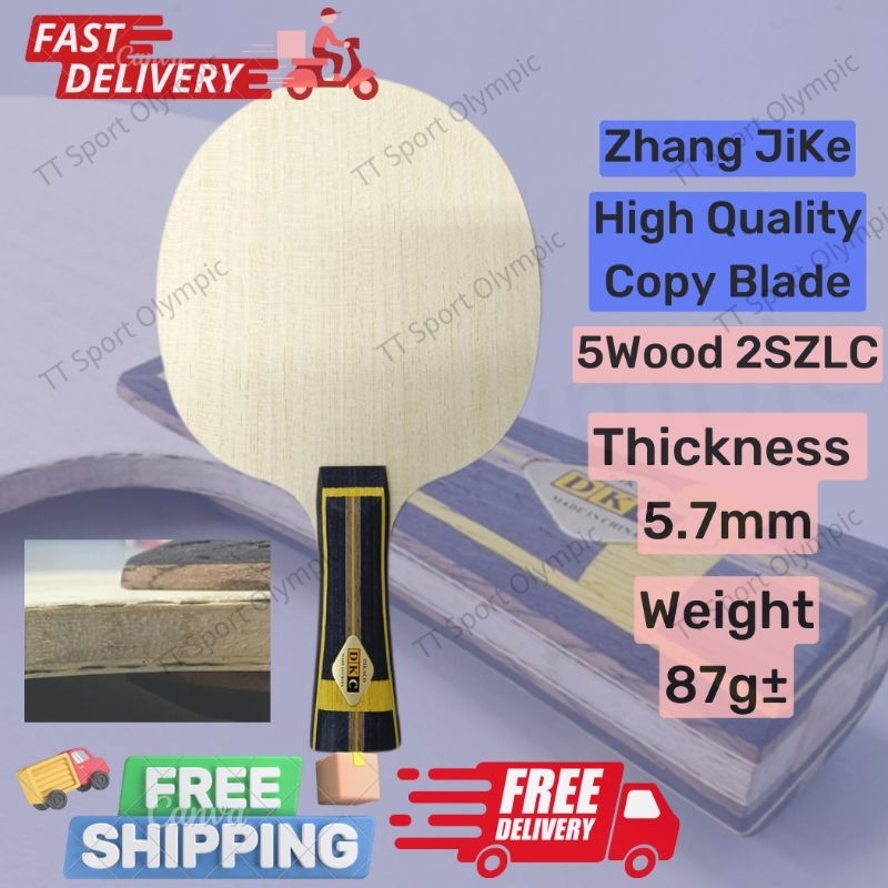 DKC Copy Blade Zhang JiKe ZLC High Quality Same Material Structure Bat Racket Papan Ji Ke ...