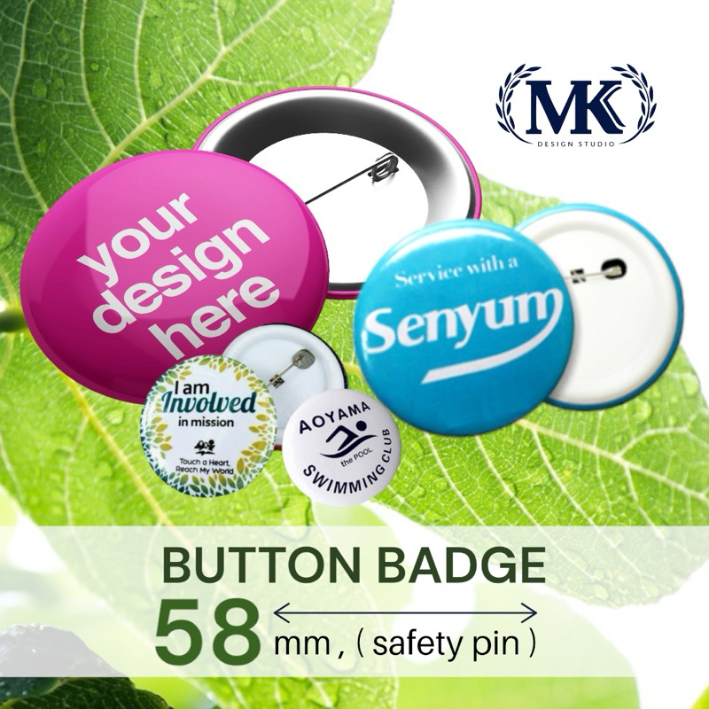 Button Badge 58mm (Pin) | Shopee Malaysia