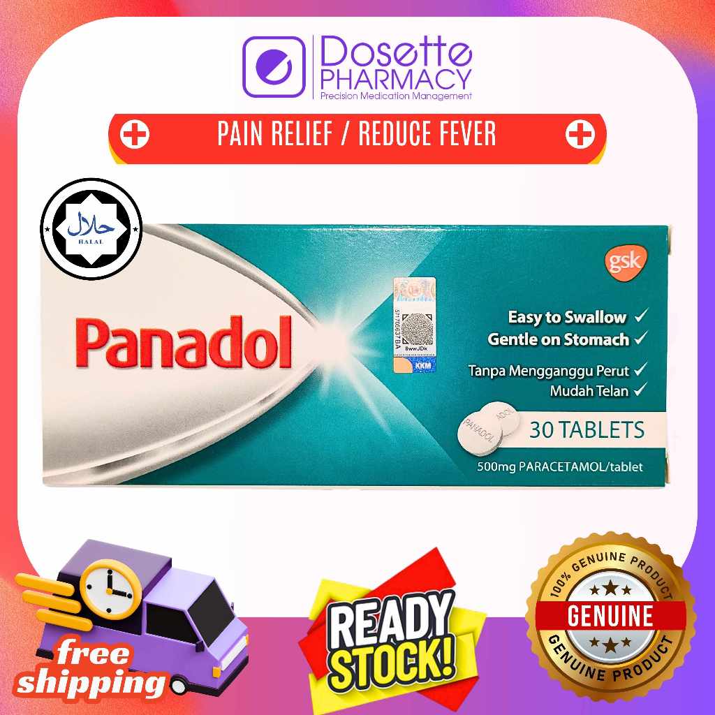 PANADOL 30 TABLETS (PARACETAMOL 500MG) | Shopee Malaysia