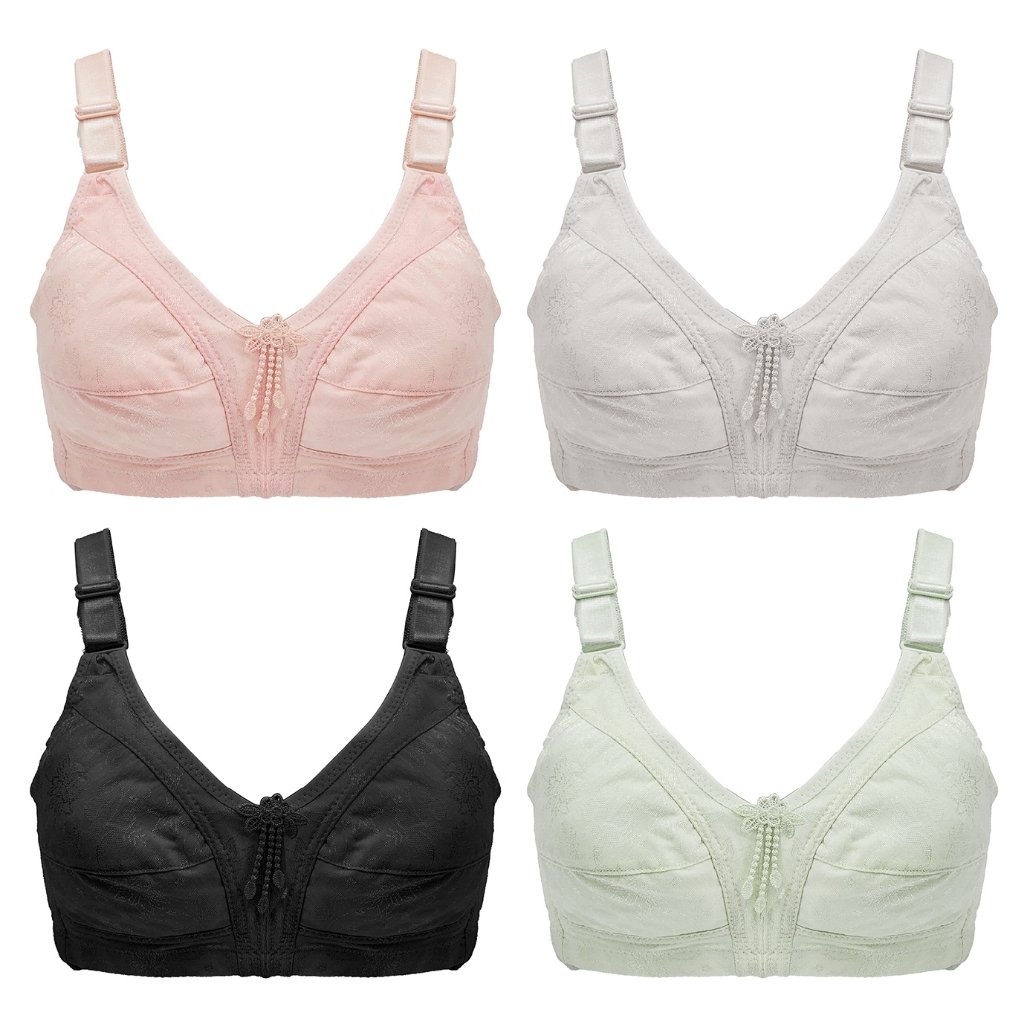 Soft Material Plus Saiz Bra Cup B/C #36 ~ #46 3-Hook [ANIDA] Tanpa ...