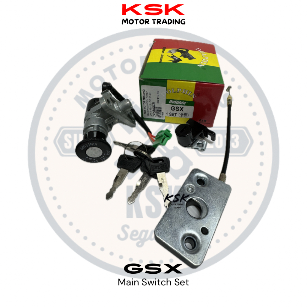【CNY SALE】MAIN SWITCH FULL SET KUNCI SUIS MOTORCYCLE GSX 110 SUZUKI ...