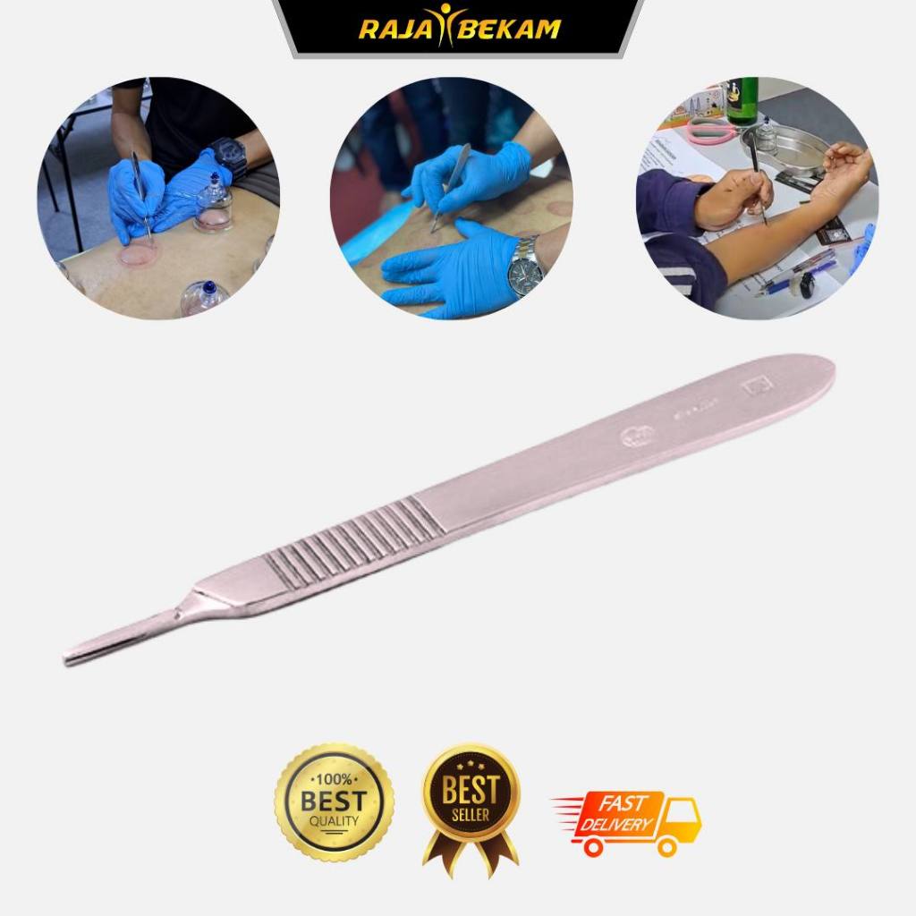 SCAPLE HANDLE NO 3 & NO 4 Pemegang Bilah Pisau ( Bekam Sayatan ...