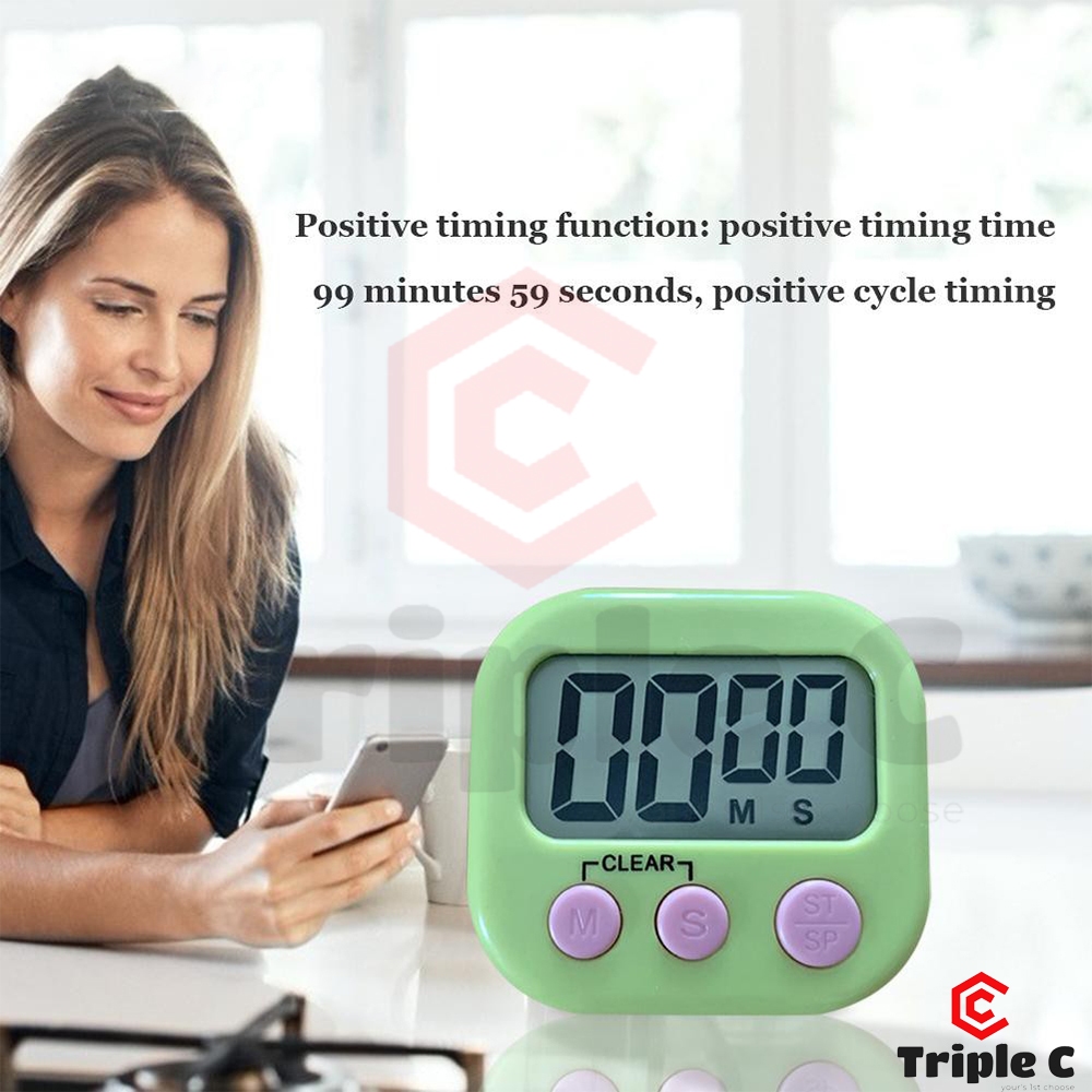 [Triple C] Eng Version LCD Digital Kitchen Timer Cooking Timer Loud ...