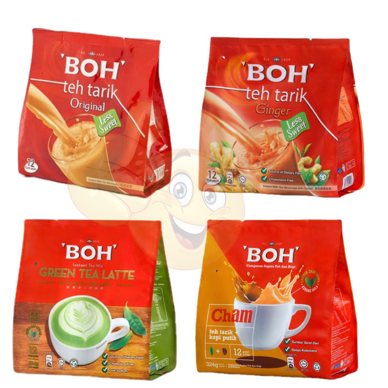 BOH teh tarik original/ginger/green tea latte/cham | Shopee Malaysia
