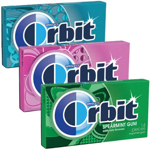 ORBIT Wintermint Spearmint Bubblemint Sugar Free Chewing Gum | Shopee ...