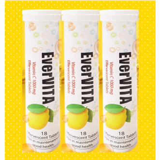 (Buy More Save More) EverVITA Vitamin C 1000mg Effervescent Tablets (3 ...
