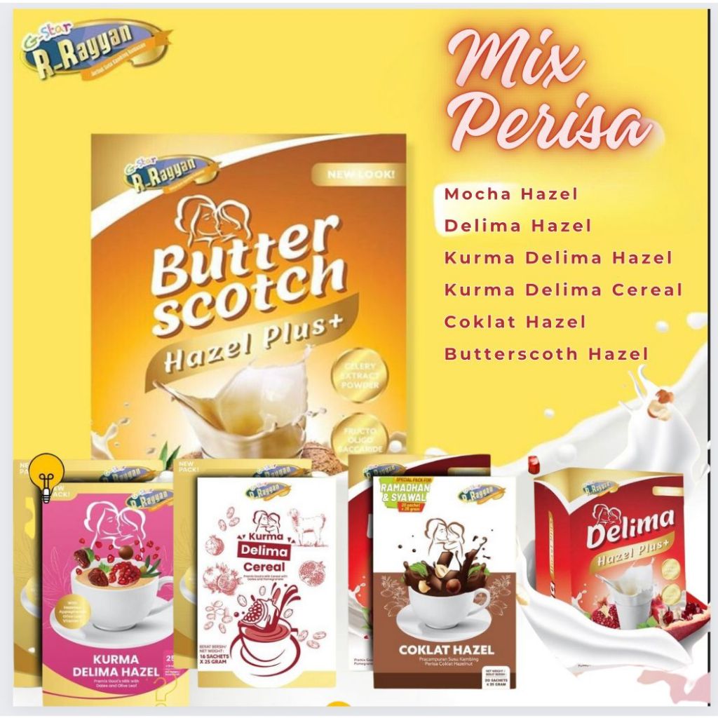 TRIAL PACK R RAYYAN MILKBOOSTER/SUSU IBU HAMIL ( MOCHA HAZEL, COKLAT ...