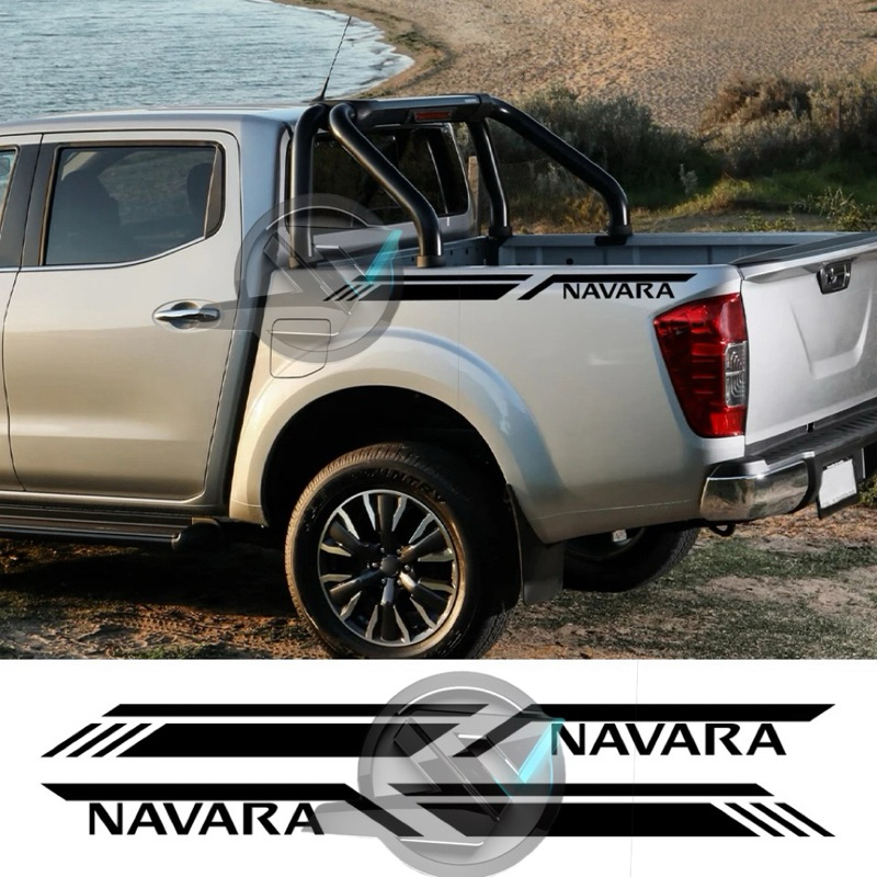 (Ready Stock) S1189# Nissan Navara Car Body side Trunk vinyl decal ...