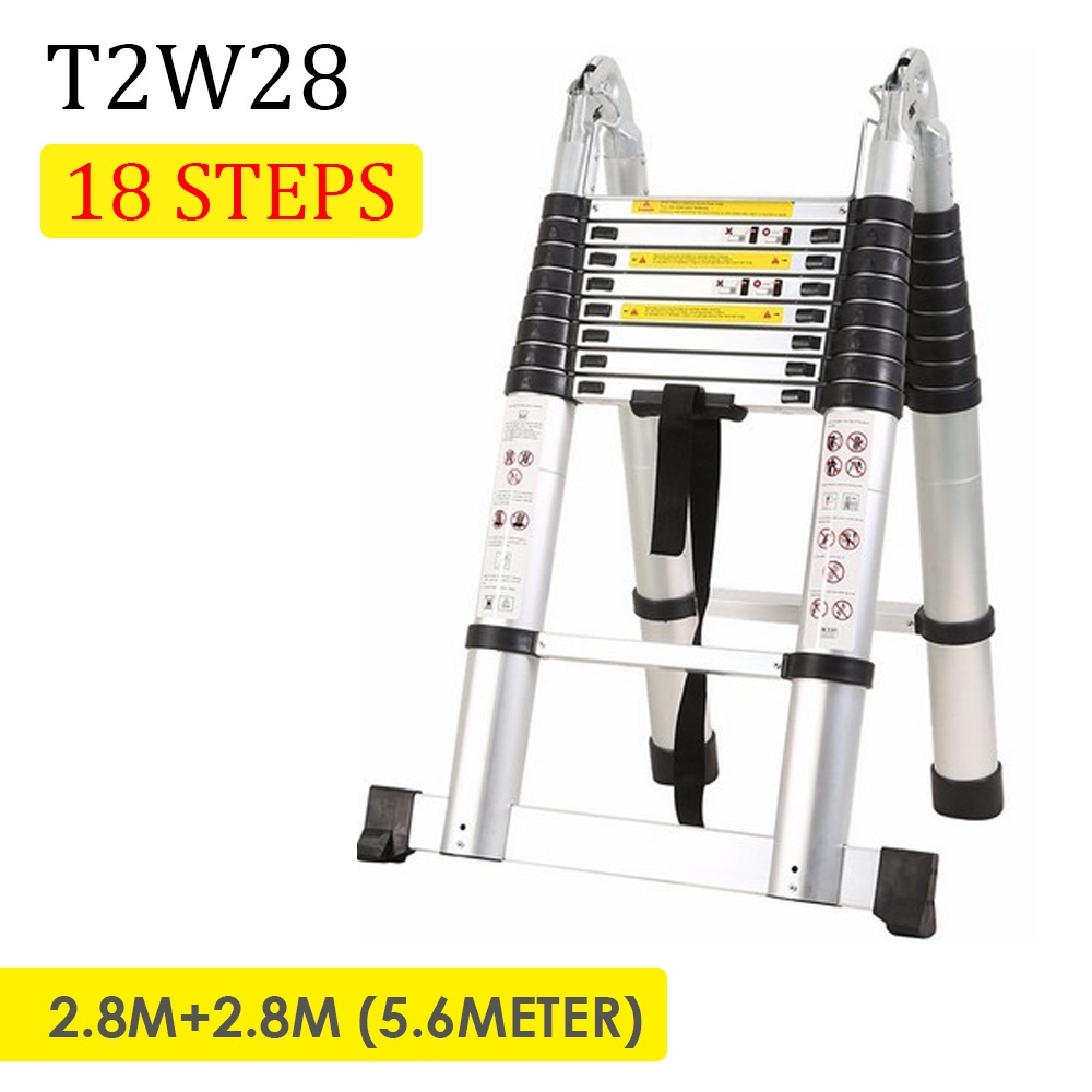 Double Sided Two Way Foldable Ladder Multipurpose Telescopic Ladder ...