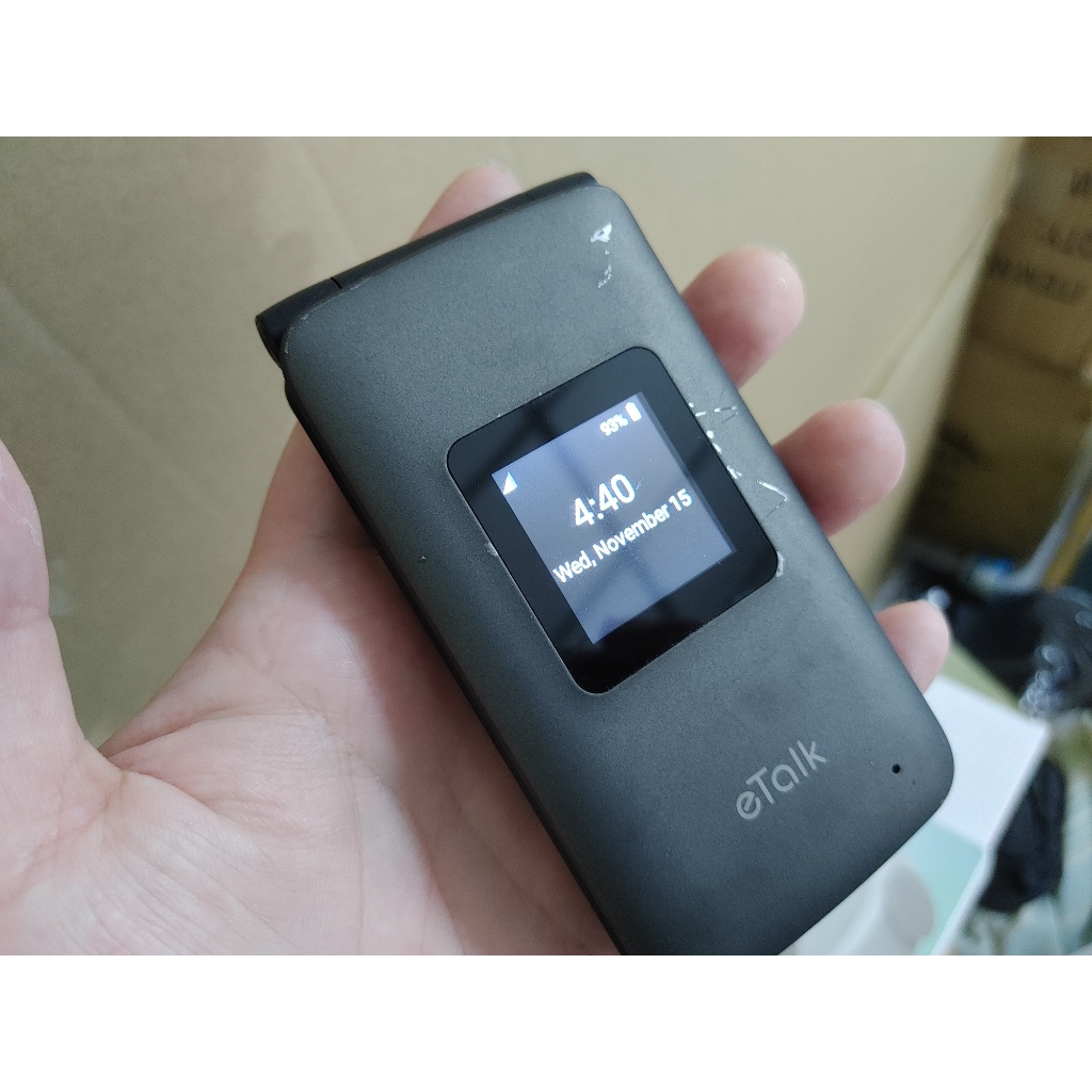 Unlocked Kazuna Etalk Verizon 4G Wifi Semi Feature Android Flip Phone ...