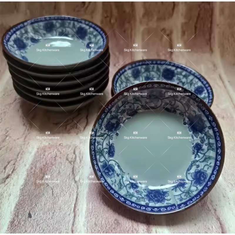 CNY 4” Traditional Peony Sauce Plate Snack Plate传统复古老式牡丹花系列 | Shopee ...