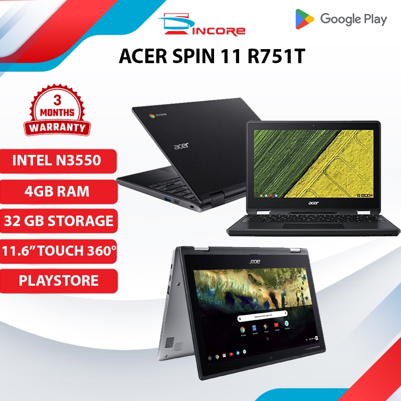 Mix ChromeBook Dell HP Lenovo Acer Asus Touch Screen Playstore Intel ...