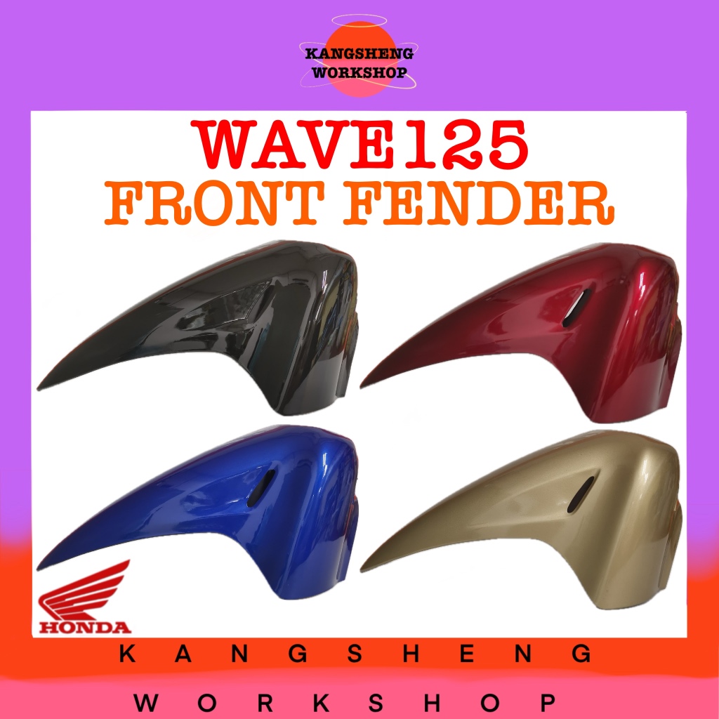 HONDA WAVE125 FRONT FENDER (NORMAL/ORIGINAL) ~ *BLACK/BLUE/MAROON ...