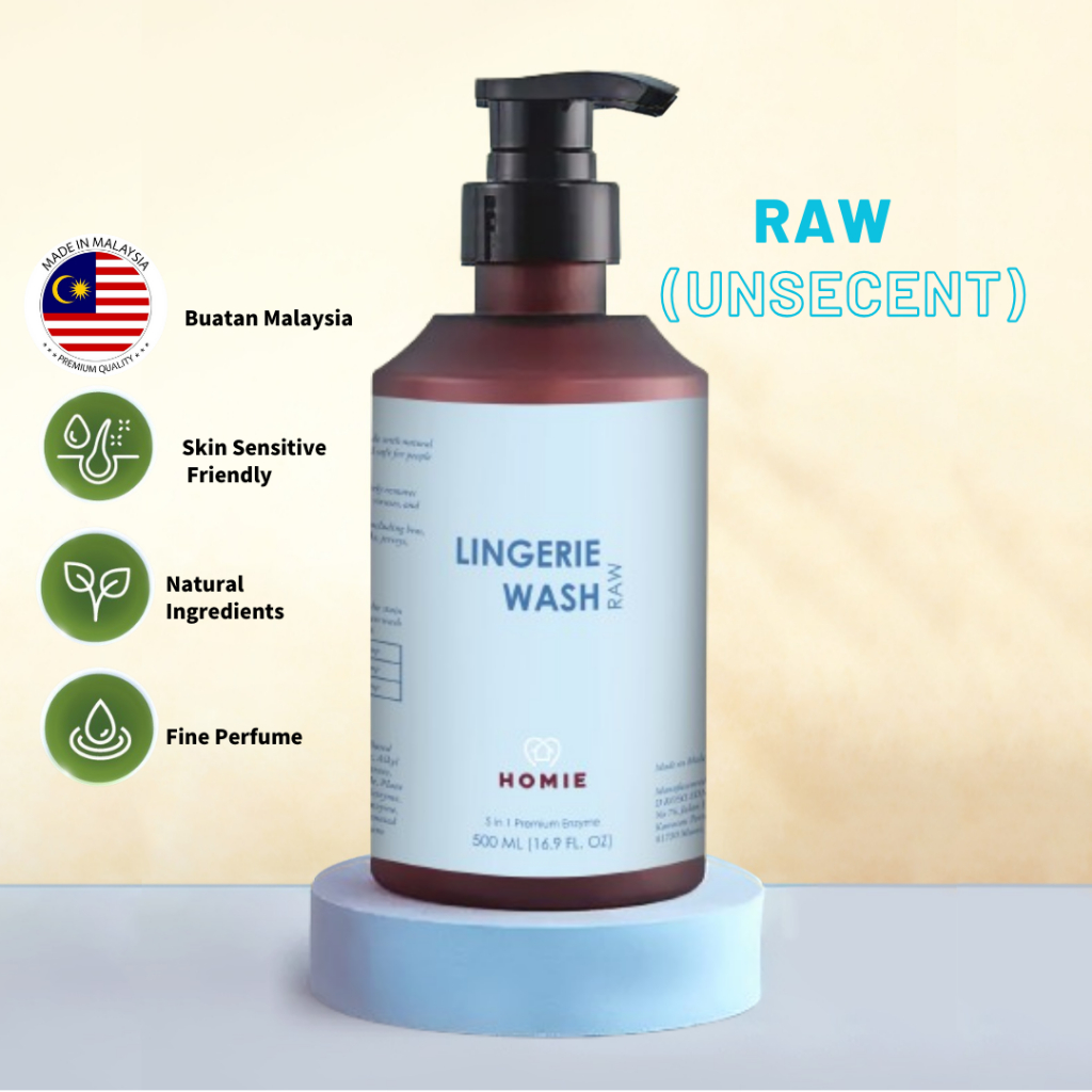 Homie Enzyme Anti-Bacterial Perfume Lingerie Wash 500ml | Shopee Malaysia