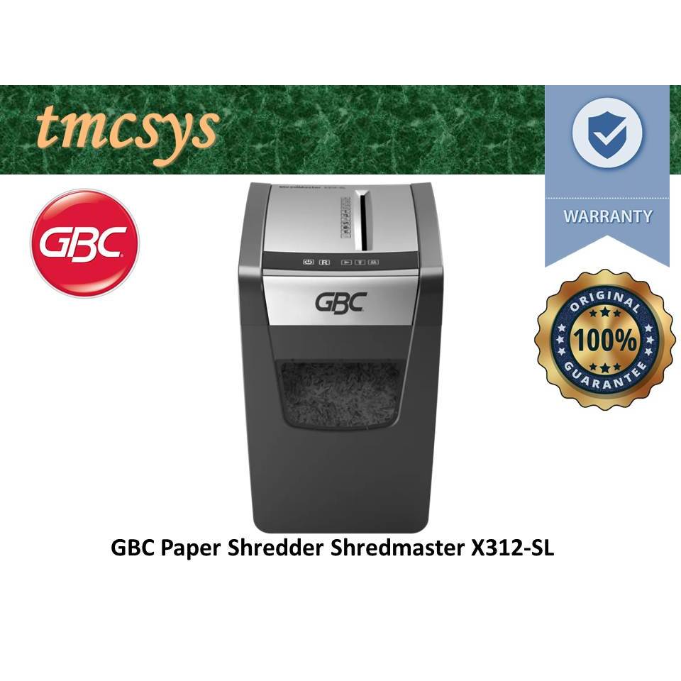 GBC Paper Shredder Shredmaster X312-SL | Shopee Malaysia