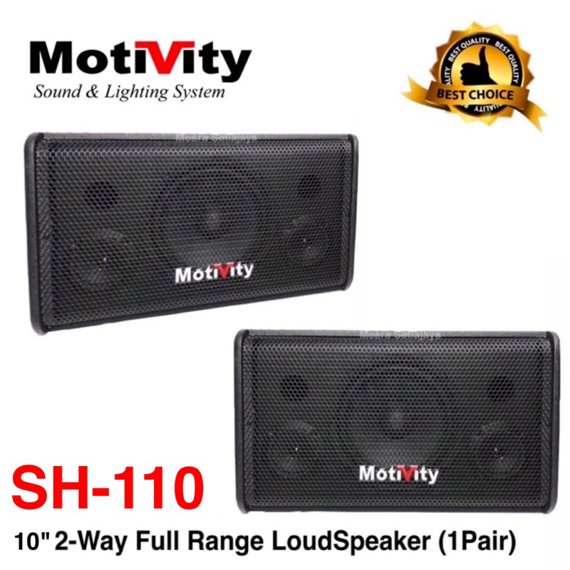 【1 Pair 】Motivity Professional Karaoke Speakers 10” 2-Way Full Range ...