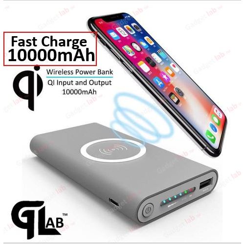 10,000mAH🔥Original Power Bank Wireless powerbank Fast Charger USB LED ...