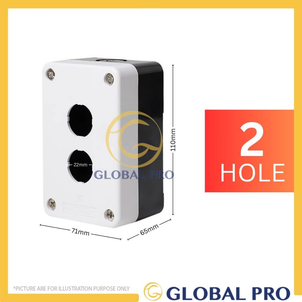 1/ 2/ 3 Way Push Button Switch Control Station Box Waterproof Push PVC ...