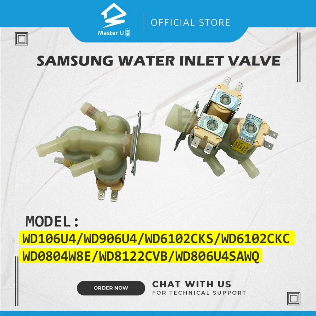 SAMSUNG WASHING MACHINE WATER INLET VALVE - 1 IN 3 OUT WD106U4/WD906U4 ...