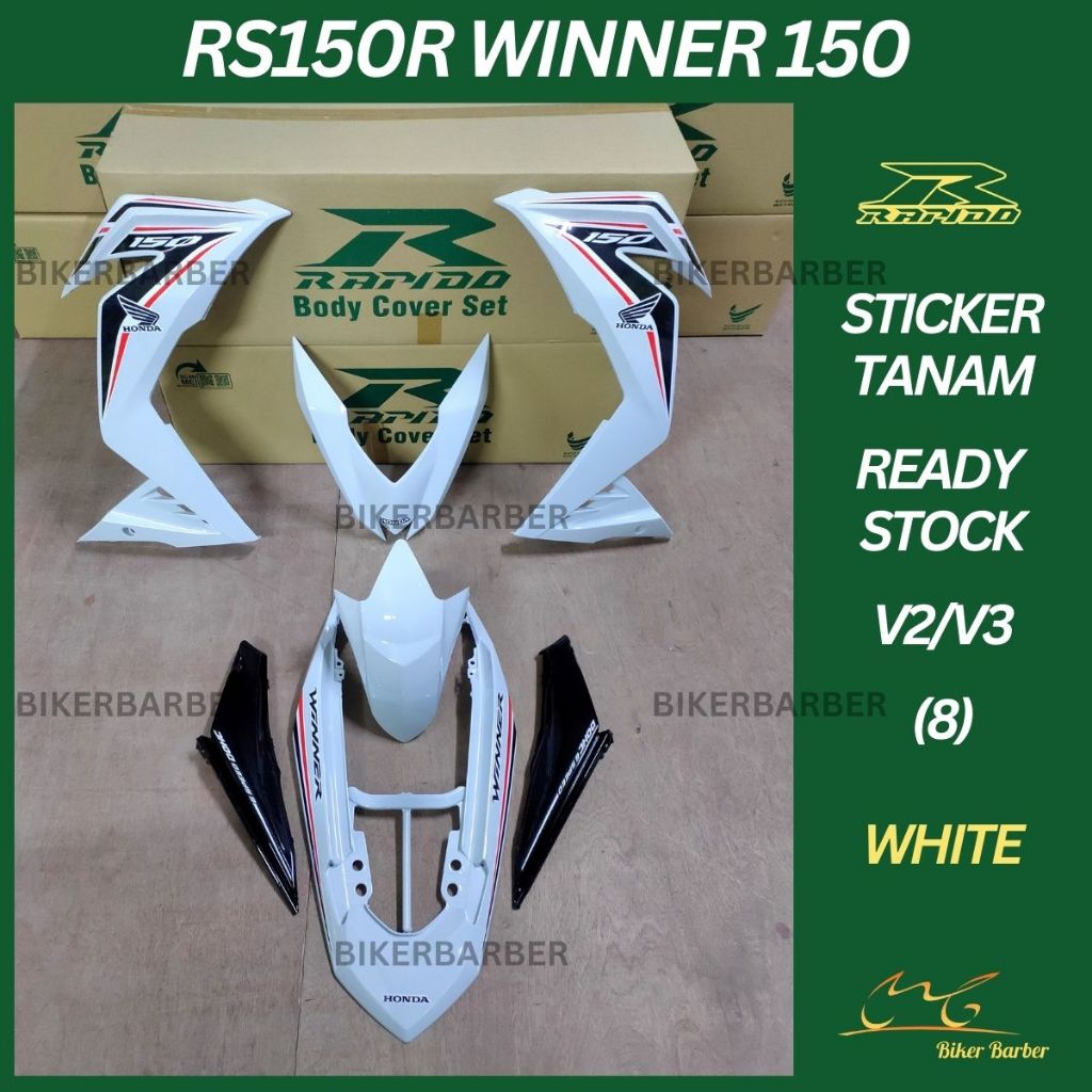 [READY STOCK] COVERSET/BODYSET HONDA RS150/RS150R V2 WINNER 150 (8 ...
