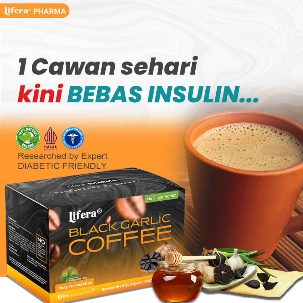 LIFERA KOPI BAWANG PUTIH HITAM TUNGGAL UBAT TEKANAN DARAH TINGGI ...