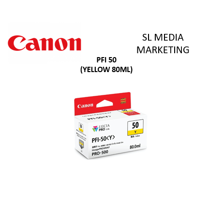 CANON ORIGINAL PFI-50 PFI50 (MBK/PBK/C/M/Y/PC/PM/GY/PGY/R/B/CO) INK ...