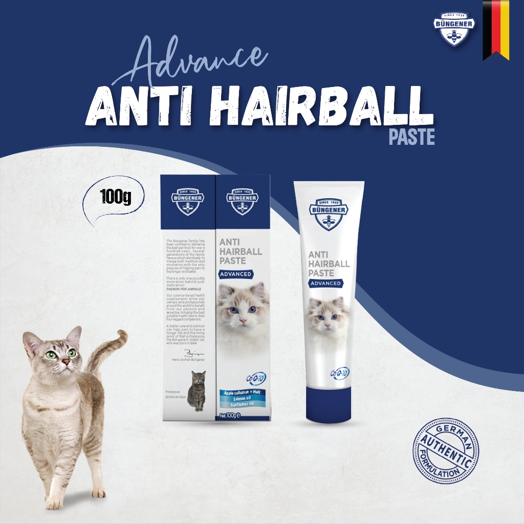 BUNGENER ADVANCED SUPPLEMENT SERIES – ANTI HAIRBALL PASTE 100G | Shopee ...