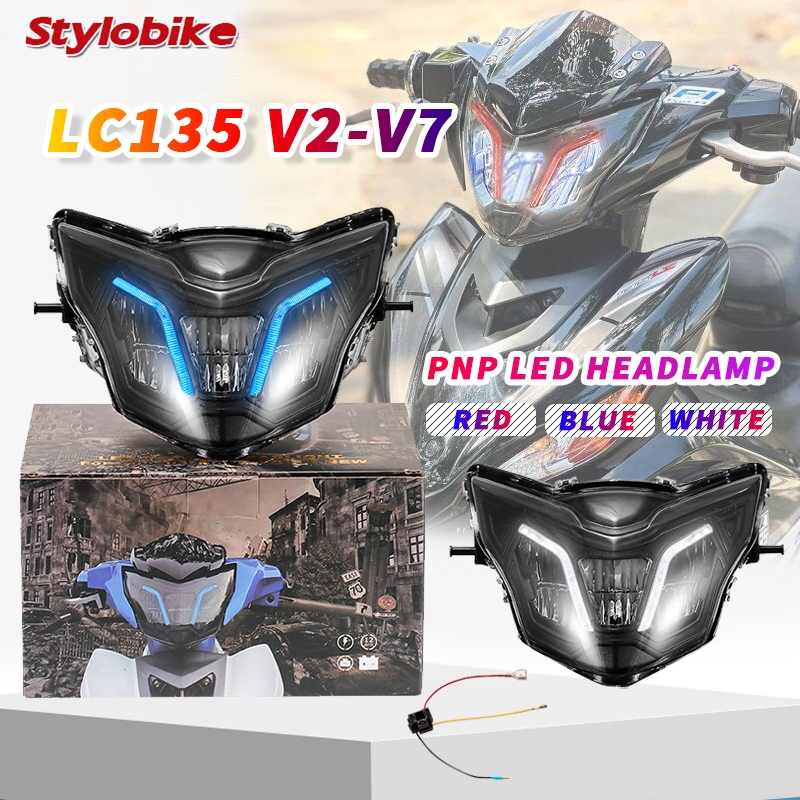 LC135 V2 V3 V4 V5 V6 V7 Head Lamp Led X-Track Lampu Depan Led LC V2-V7 Lampu Headlight Front ...