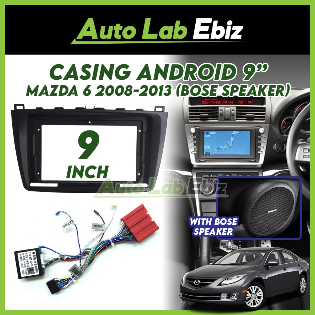 MAZDA 6 2008-2013 Android Player Casing 9" inch with Socket Power ...