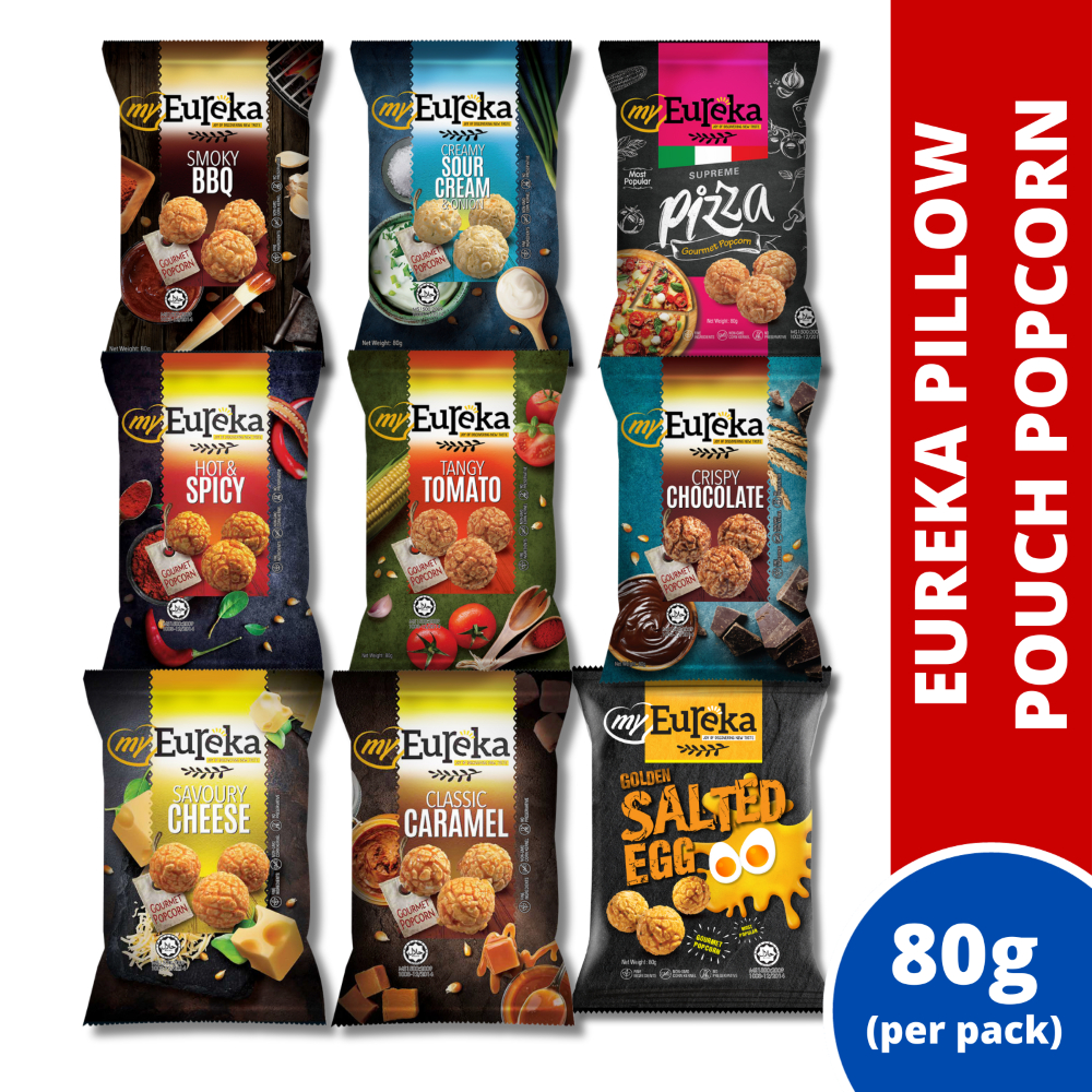 Eureka Popcorn Assorted Flavours (80g) | Shopee Malaysia