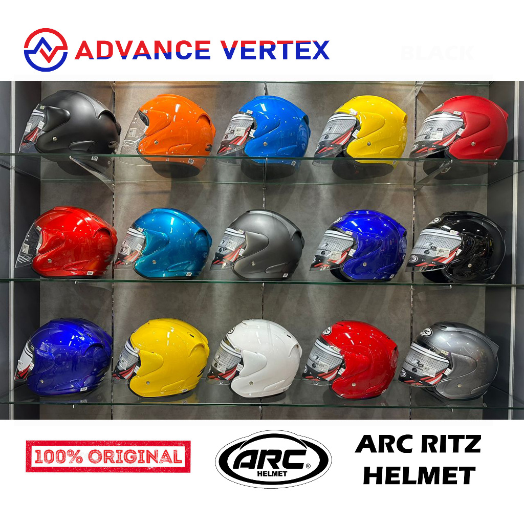 ARC RITZ HELMET OPEN FACE | Shopee Malaysia