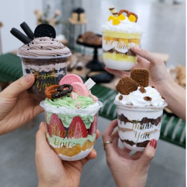 RORA - (10 Pcs) 360 ML With Lid U-Shaped Cup/Milk Cup/Ice Cream Cup ...