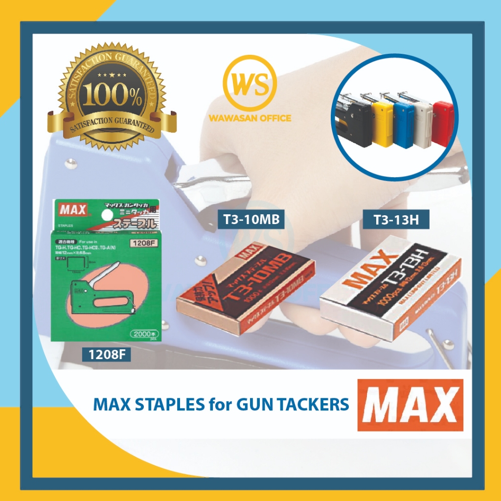 Max Gun Tacker Staples / Max Staples / Tacker Gun Bullet / Stapler ...