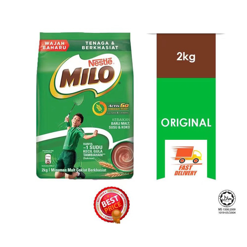 Nestle Milo Refill Pack (2kg) | Shopee Malaysia