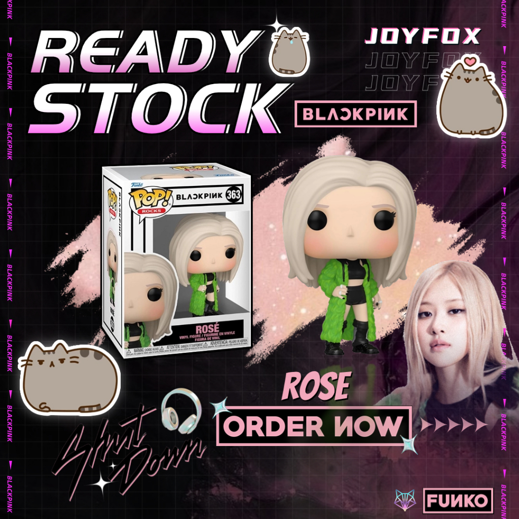 🦊[ 𝐑𝐄𝐀𝐃𝐘 𝐒𝐓𝐎𝐂𝐊 ]🦊 FUNKO POP ! Rocks BLACKPINK ROSE # 363 韩国女团 朴彩英 ...