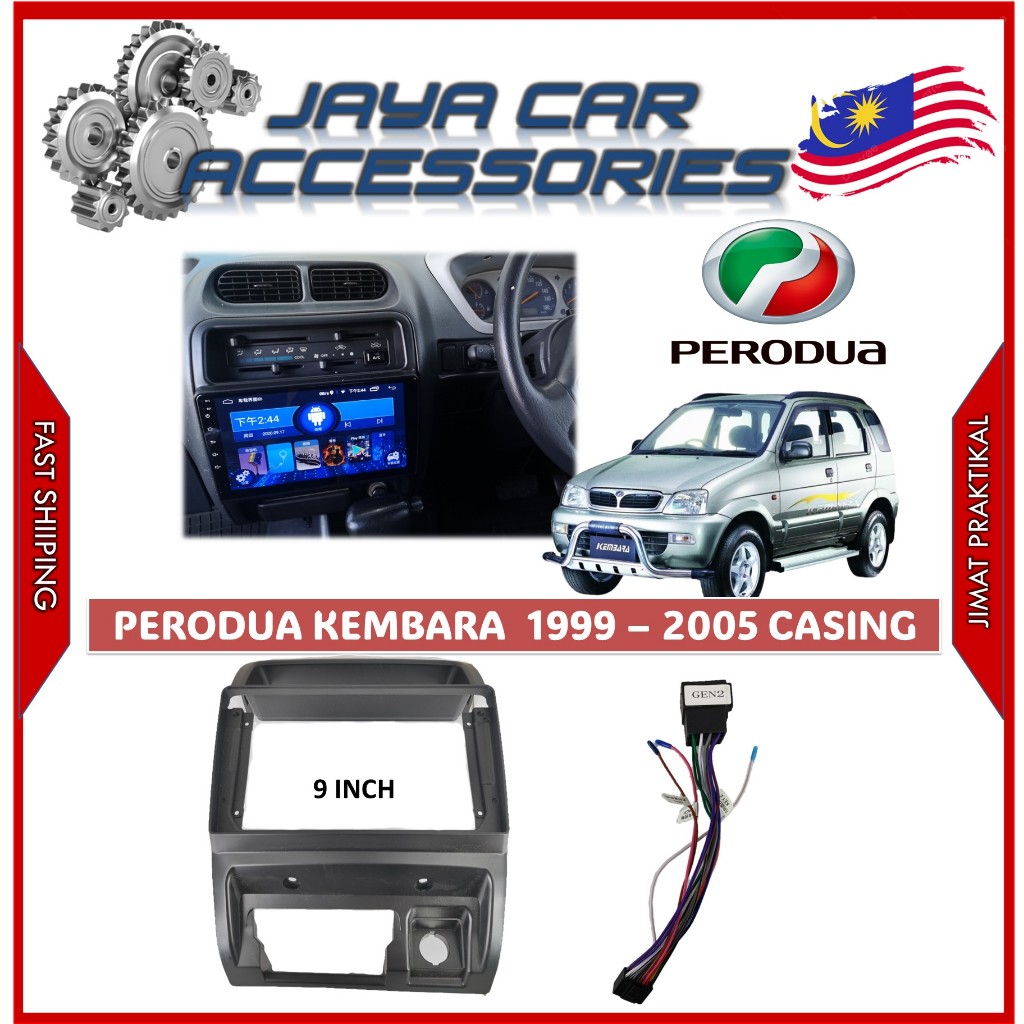 ANDROID PLAYER CASING Perodua Kembara 1999 - 2005 Android 9" Inch ...