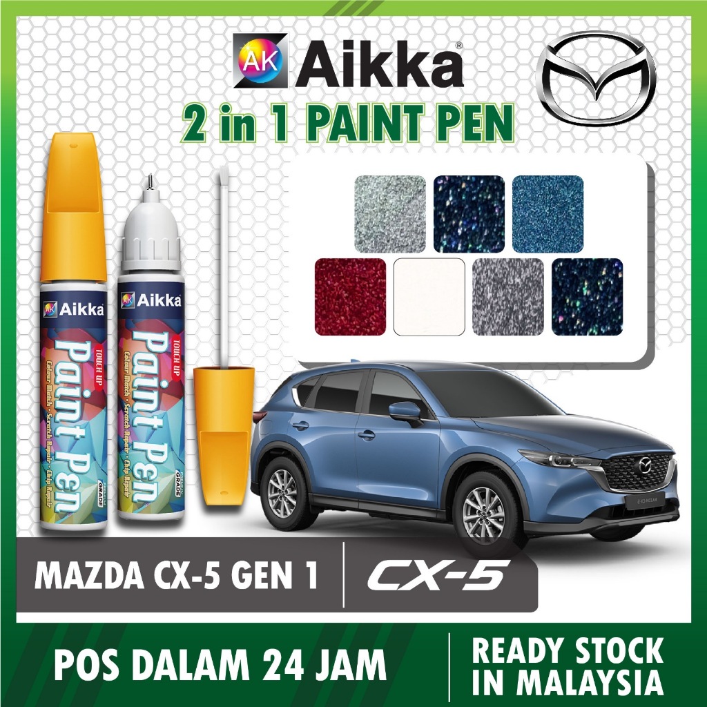[ MAZDA CX-5 / CX5 GEN 1 ] Aikka Cat Pen Cat Hilang Calar 2 in 1 Touch ...