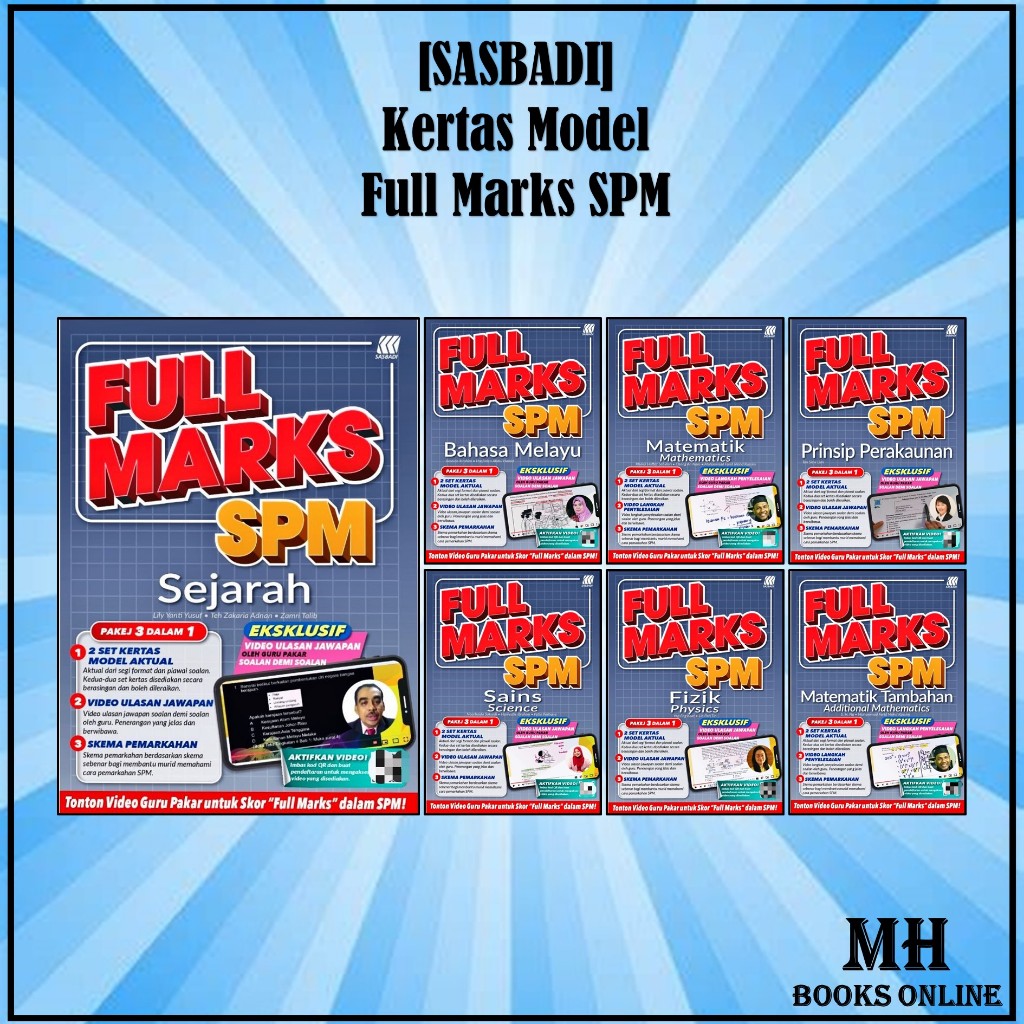 [MH] SASBADI - 2024 Kertas Model Full Marks SPM KSSM | Shopee Malaysia