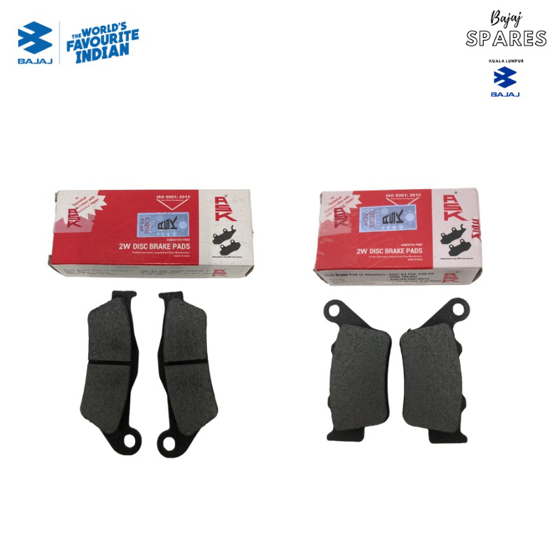 BRAKE PAD FRONT & REAR 1 SET NS200/RS200/DOMINAR D400 | ASK BRAND ...