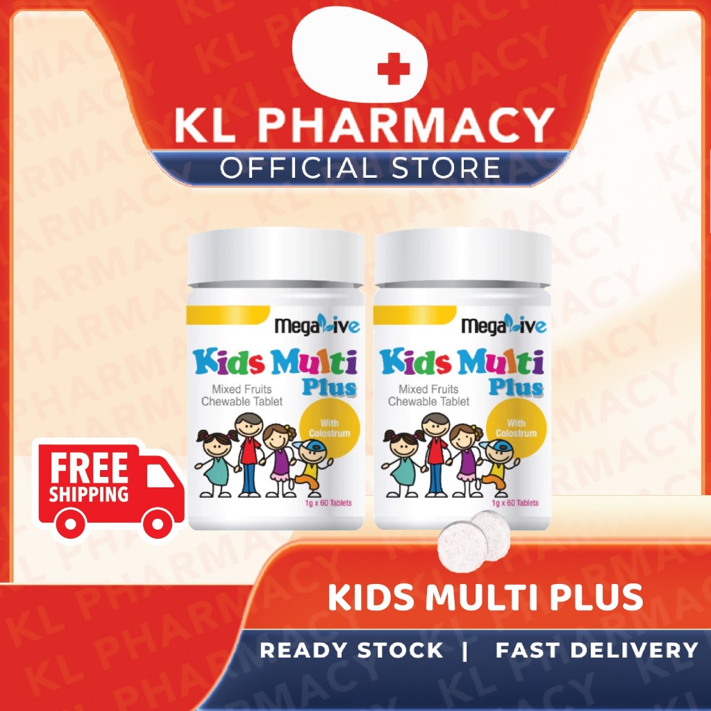 [FAST SHIPMENT!!] MEGALIVE KIDS MULTI PLUS 2X60'S CHEW TAB | Shopee ...