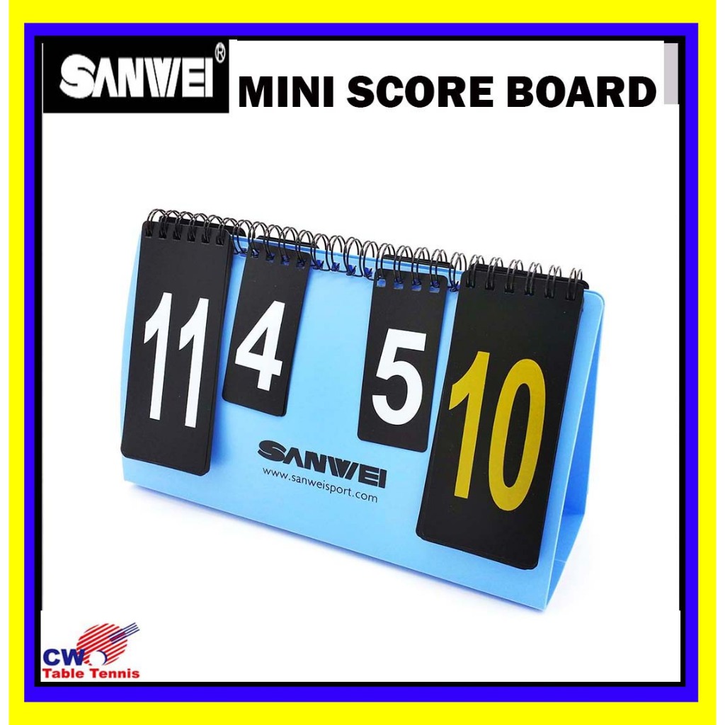 SANWEI MINI SCOREBOARD (Portable, Light) for Table Tennis Games ...