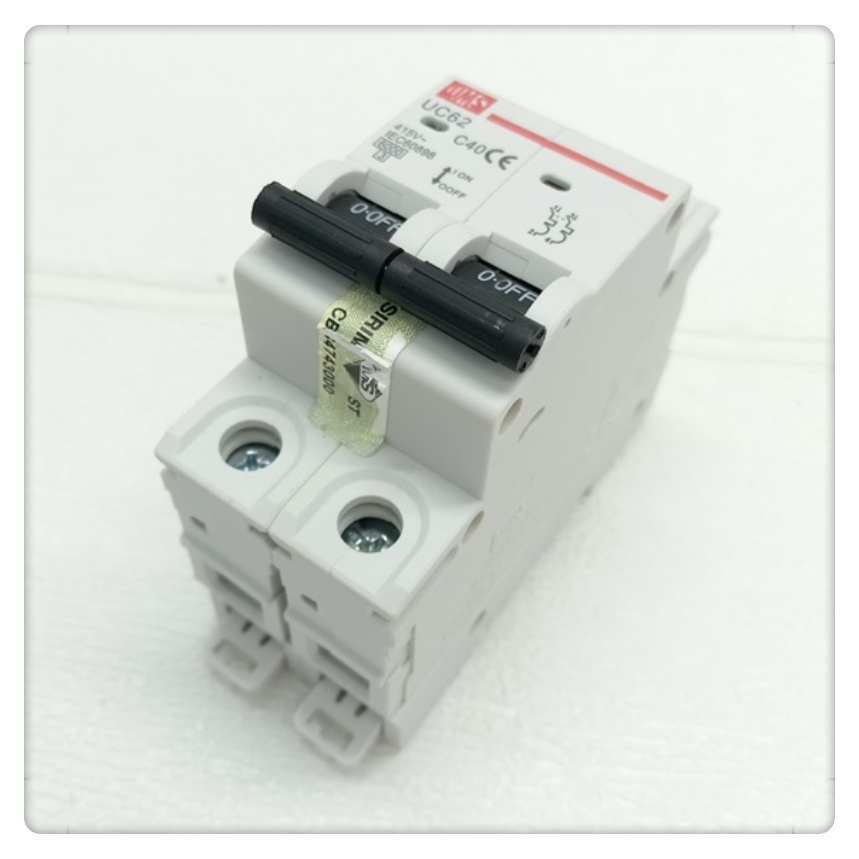 UMS SIRIM MAIN MCB / ELCB RCCB SWITCH 2POLE 40A DB BOX TRIP CONTROLLER RESIDUAL CURRENT CIRCUIT ...