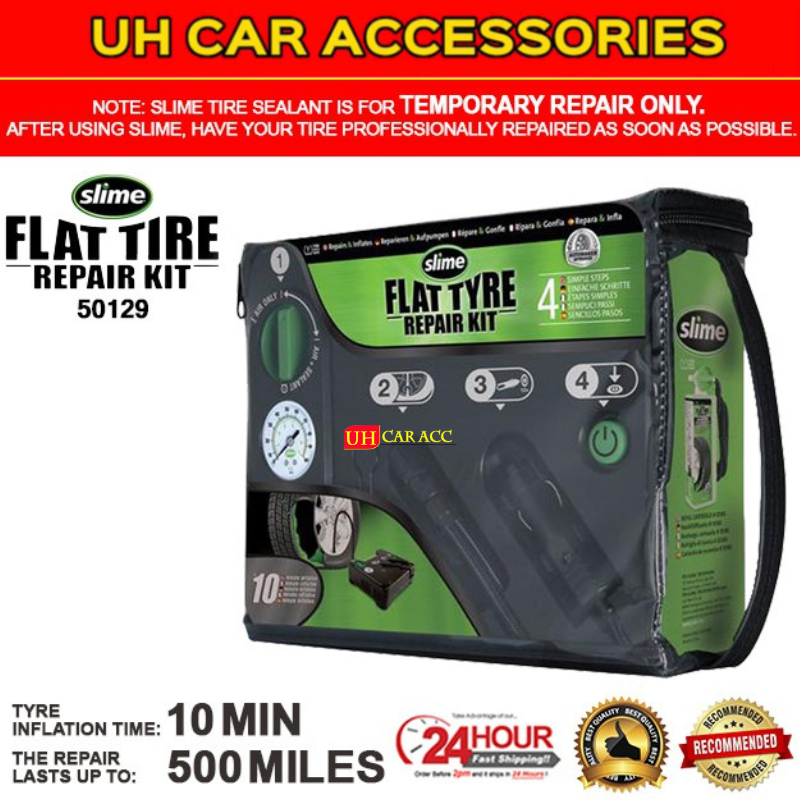 SLIME FLAT TYRE TIRE SEALER 10MINREPAIR KIT DIGITAL EMERGENCY REPAIR ...