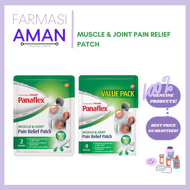 Panadol Panaflex For Muscle & Joint Pain Patch (2's / 4's) | Shopee ...