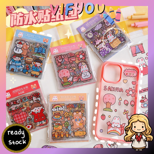 20pcs Cartoon Sticker Waterproof Cute Sticker Kanak Memo Sticker Comel ...